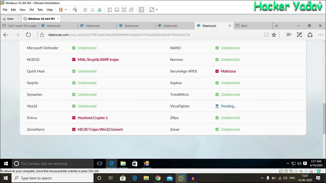 Now bypass any payload from any anti virus live practical first on youtube 1 - YouTube