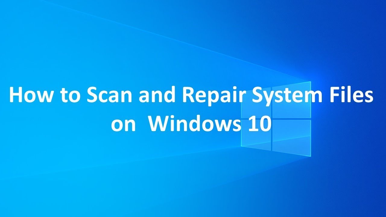 How to Scan and Repair System Files on Windows 10 #viral #viralvideo ...