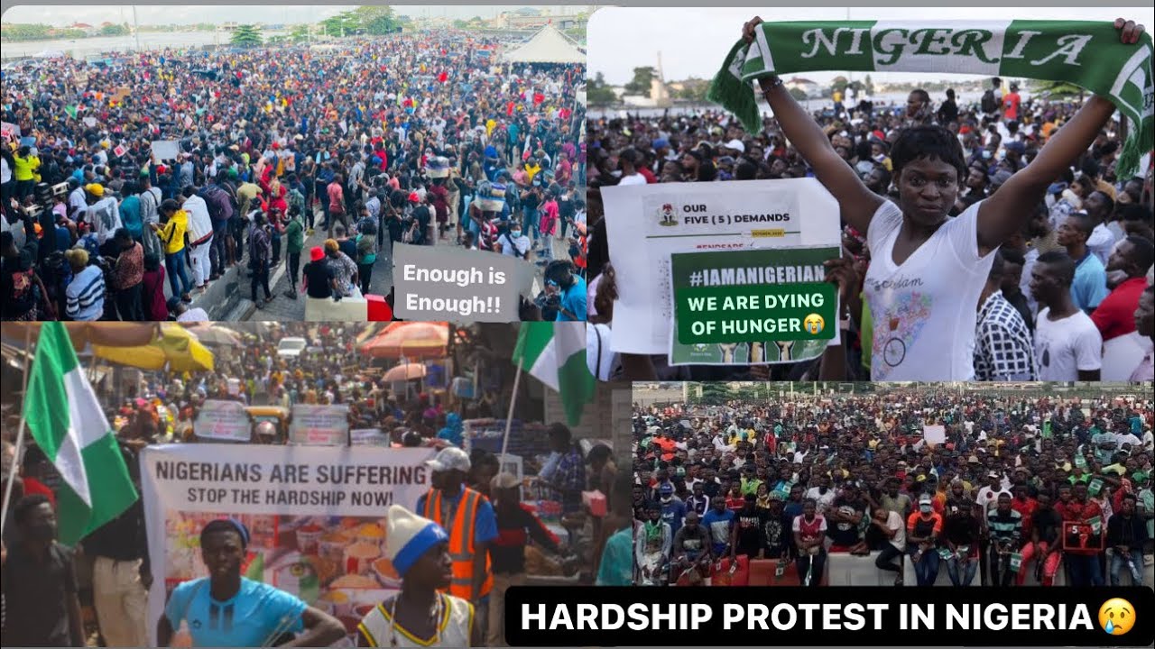 Sad Millions Of Nigerians Protest In Tears Calling Out President Tinubu ...