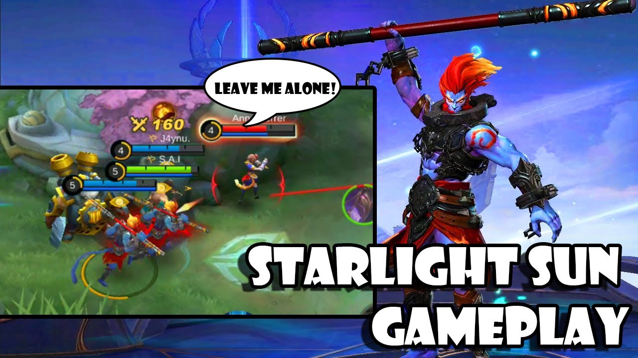 SUN STARLIGHT GAMEPLAY || MOBILE LEGENDS BANG BANG - YouTube