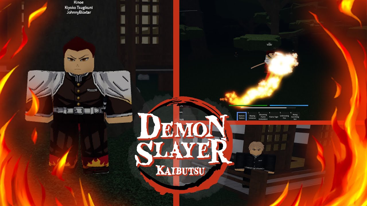 Flame Breathing Showcase + Location (Demon Slayer:Kaibutsu) - YouTube
