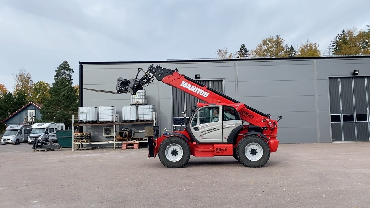 Köp Teleskoplastare Manitou MT 1840 HA ST 4 med redskap på Klaravik ...