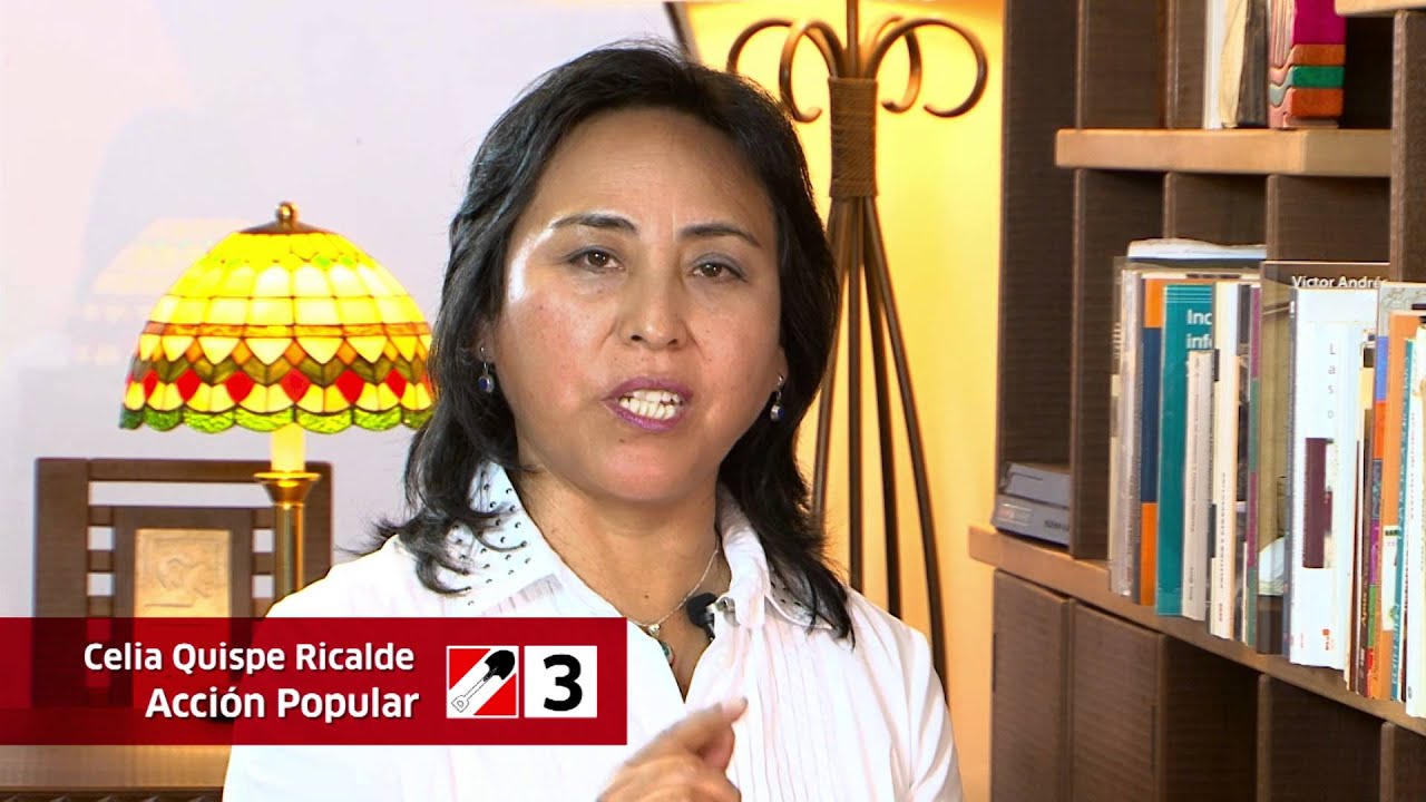 Soy Celia Quispe, tú y yo trabajaremos juntos por el desarrollo de ...