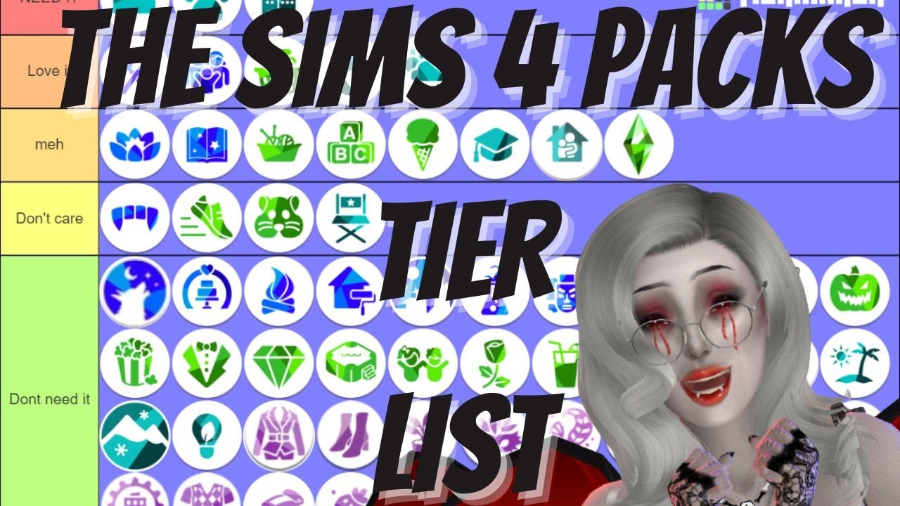 My Sims 4 Game Pack Tier List | The Sims 4 - YouTube