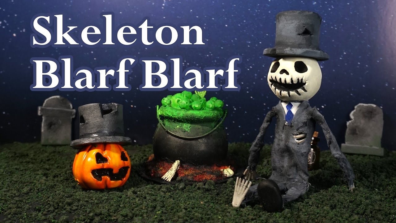 Making Skeleton Blarf Blarf (Halloween Special) - YouTube