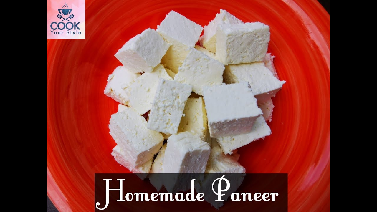 How to make Paneer at home | prepare paneer from milk | Homemade Paneer ...