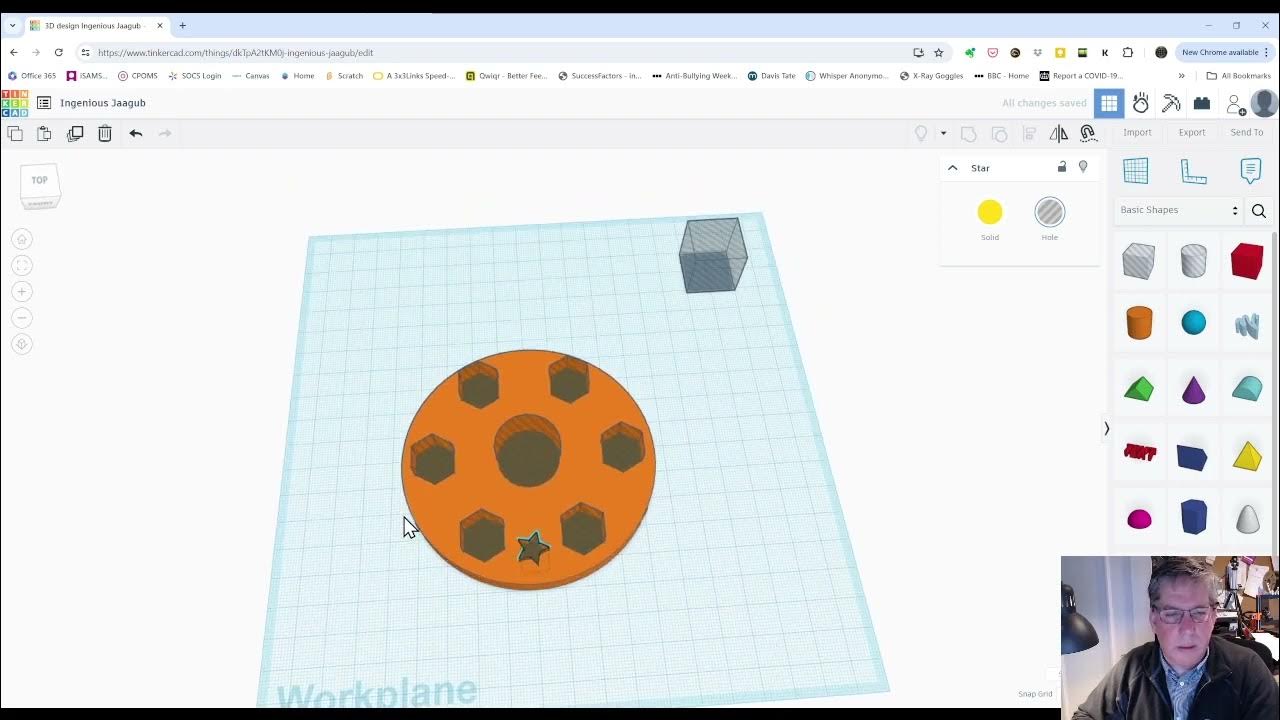 Circular Fidget Spinner design in Tinkercad KS2 - YouTube