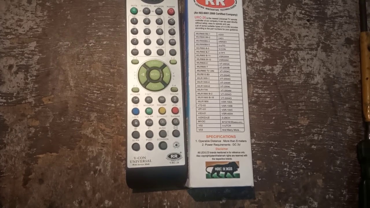 new VIDEOCON LED CRT TV MASTER REMOTE 14 INCH 21 INCH SANSUI CRT TV ...