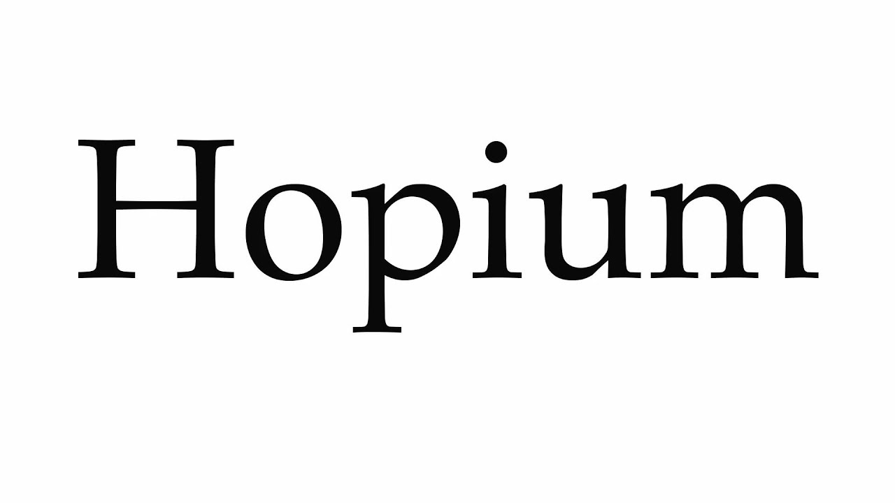 How to Pronounce Hopium - YouTube