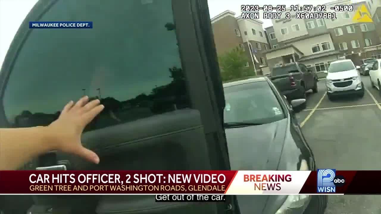 MPD releases bodycam video of police hit by car, shooting - YouTube