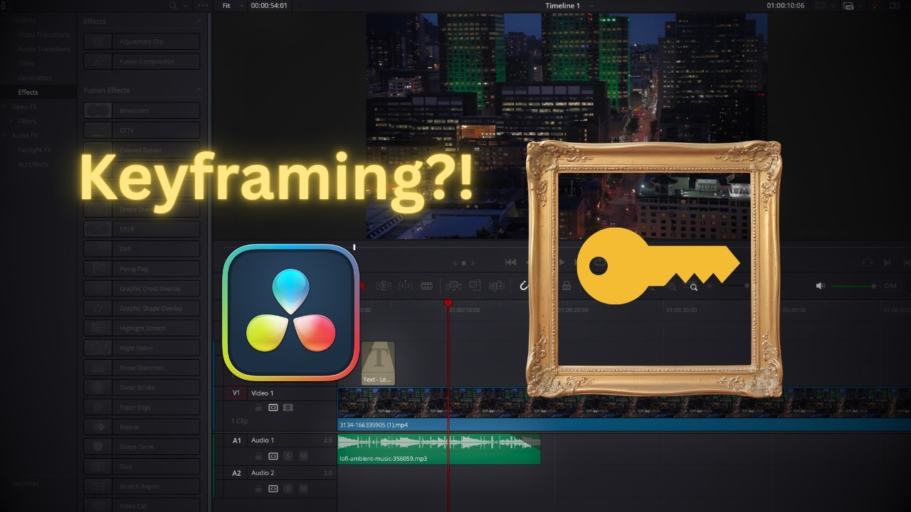 How to Use Keyframes in DaVinci Resolve (Beginner Tutorial) - YouTube