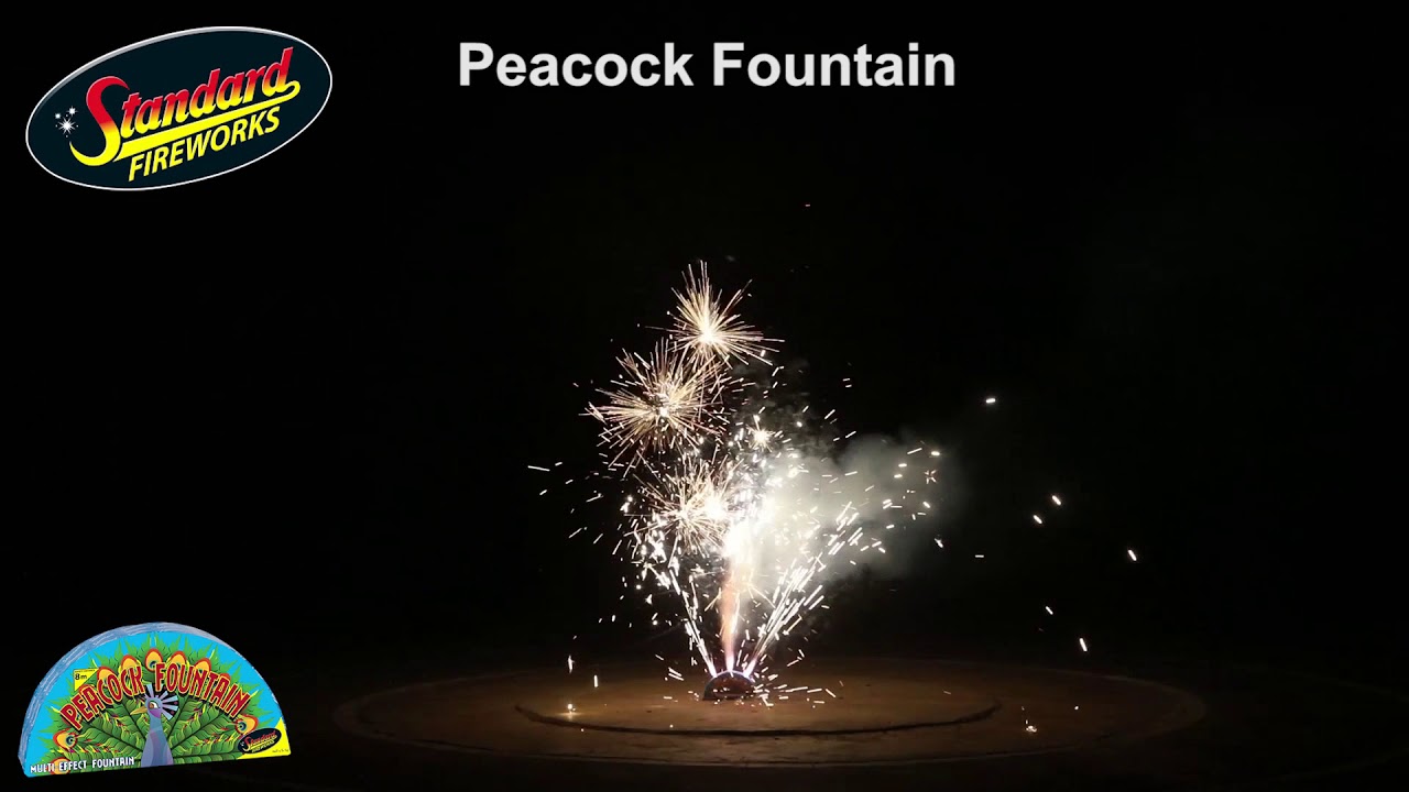 Peacock Fountain - Standard Fireworks - YouTube