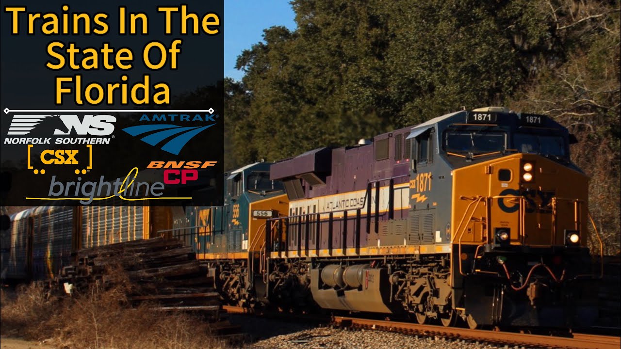 Trains In The State Of Florida! 110 MPH Brightline, Heritage, and More ...