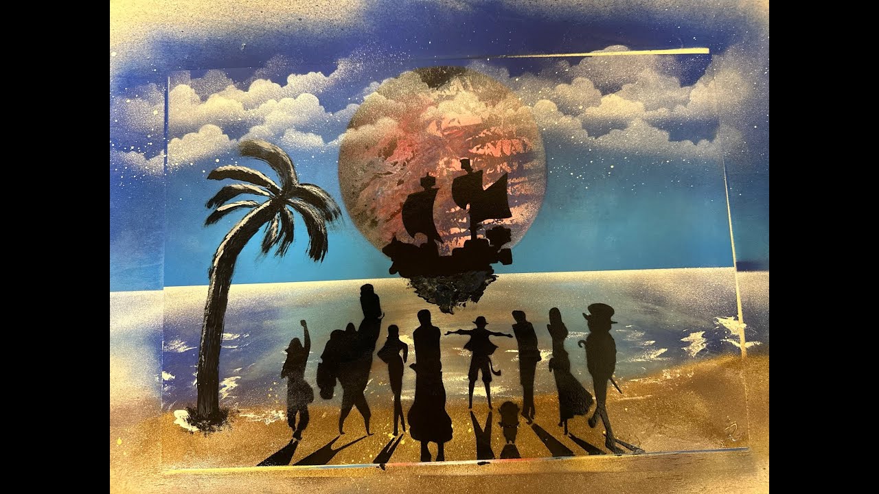 One Piece Crew - Spraypaint Art by Benkei - YouTube