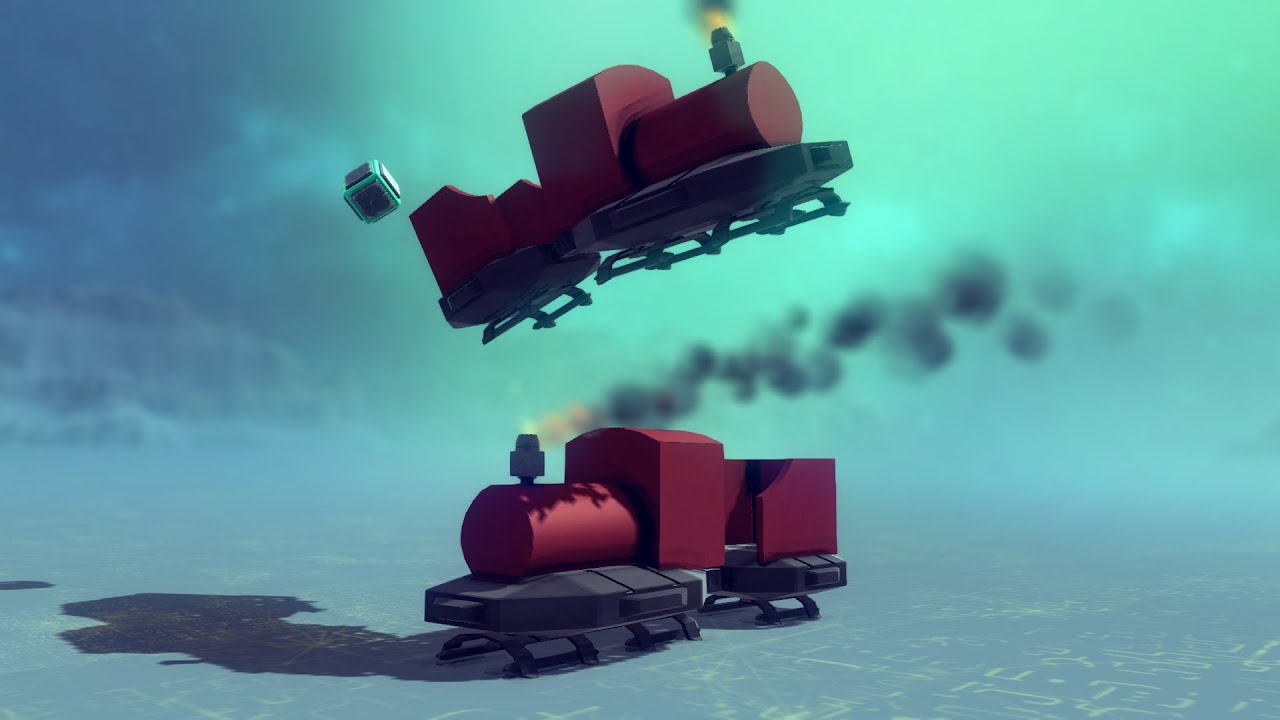 Besiege - Low Friction Land Train Drifting - YouTube