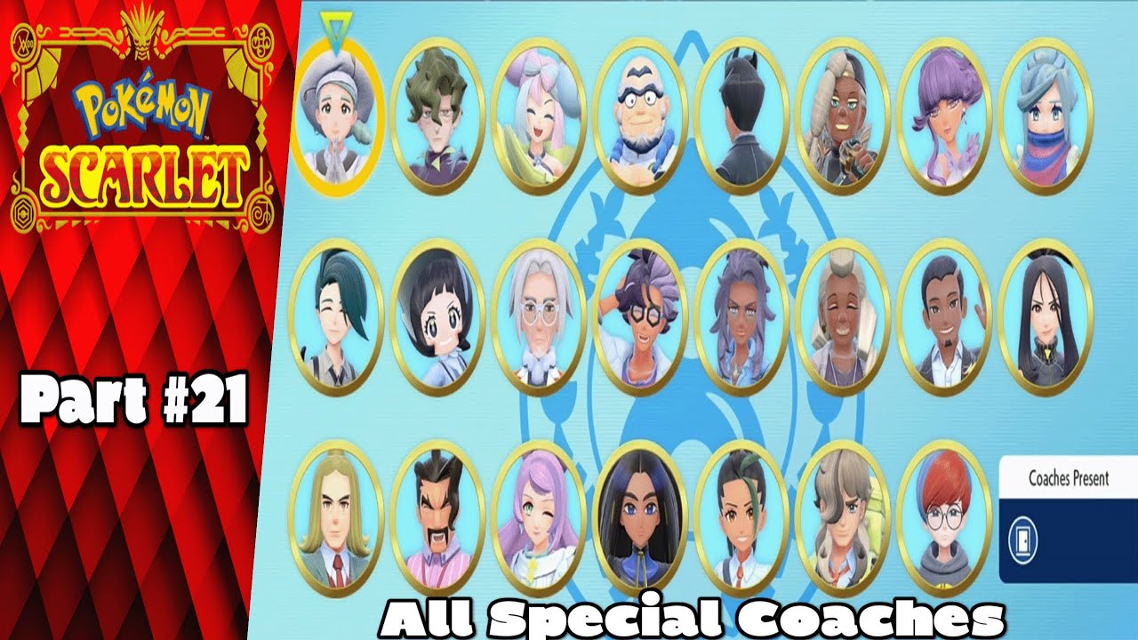 Pokemon Scarlet DLC 2 Walkthrough Part 21 All Special Coaches - YouTube