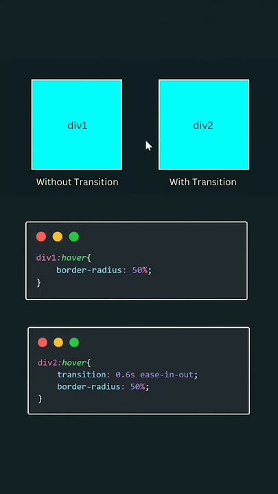 CSS Transition #htmlcss #html #cssanimation #transition #animation # ...