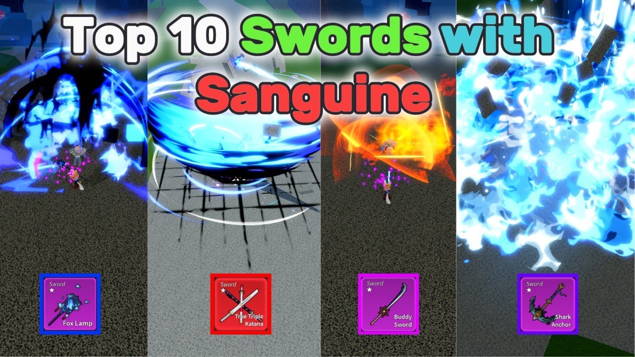 Top 10 Best Sword Main Combos With Sanguine Art - Roblox Blox Fruits ...