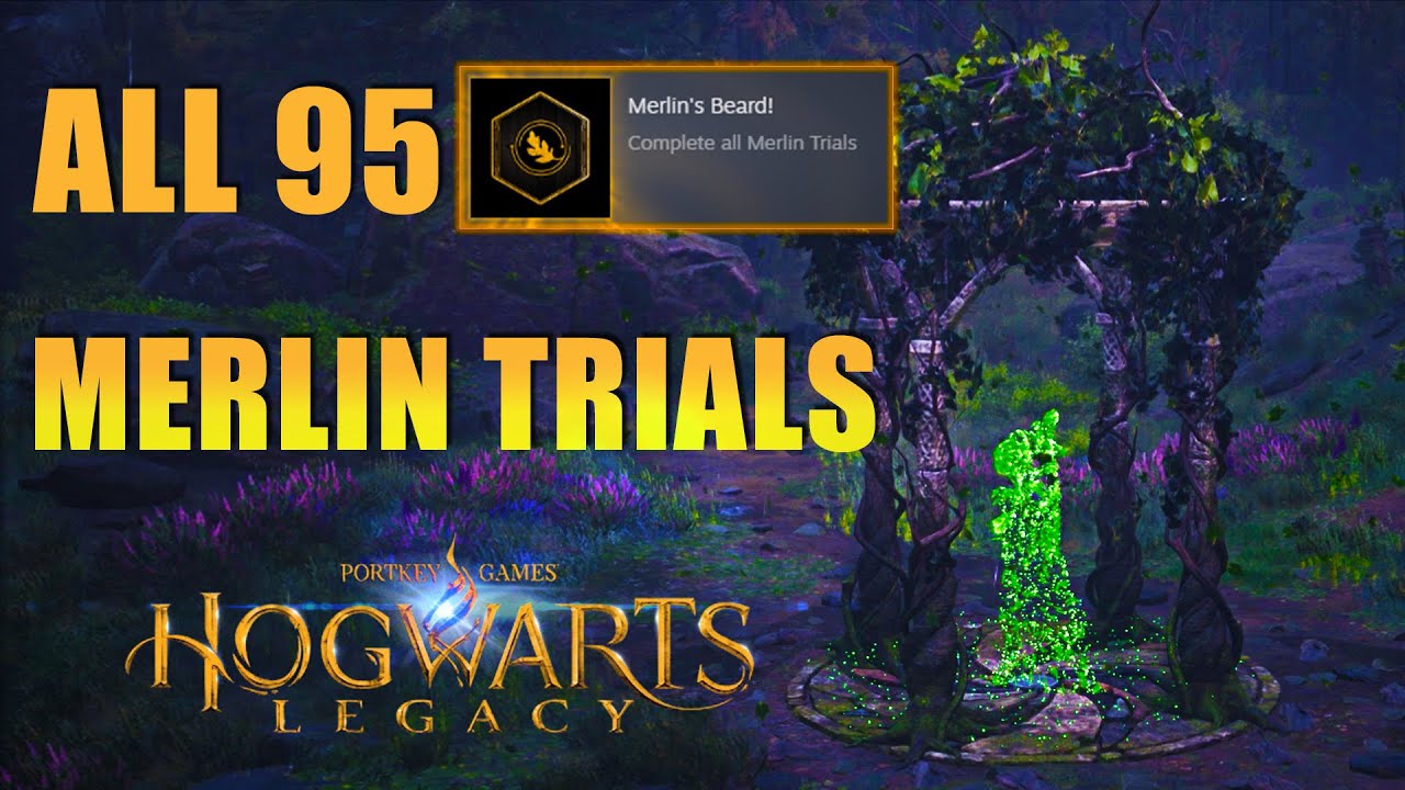 ALL 95 ⭐️ MERLIN TRIAL - AUFGABEN⭐️ Hogwarts Legacy Guide - YouTube
