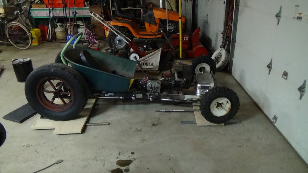 Rear radius rods, front spring and more dreaming in the Goofy Cart II ...