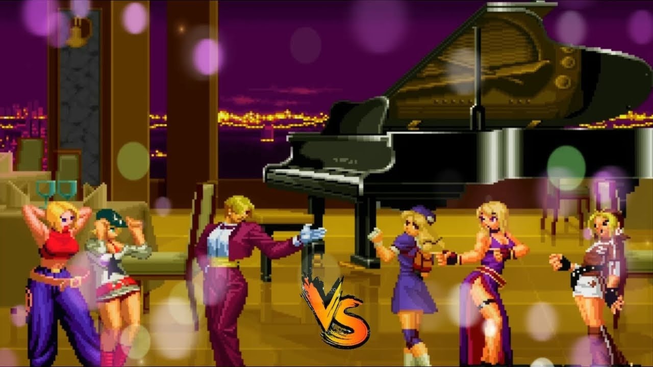 Blue Mary/Alice Garnet/King VS Hinako/B. Jenet/Malin [KOF Women Fight ...