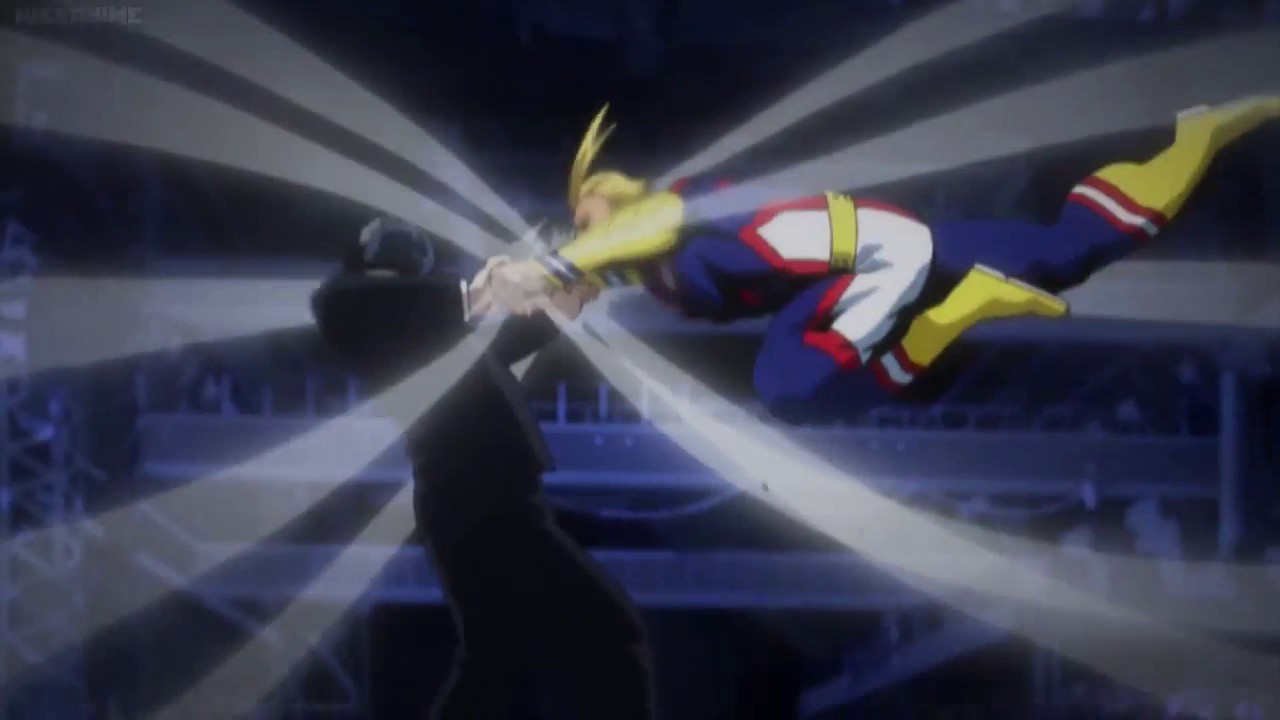 All Might fights All for One - My Hero Academia 3rd Season - YouTube