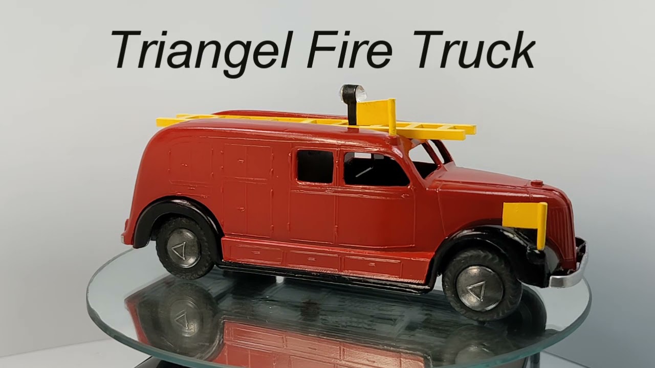 Tekno Triangel Fire Truck - no.486 - issued 1949 - diecast restoration ...
