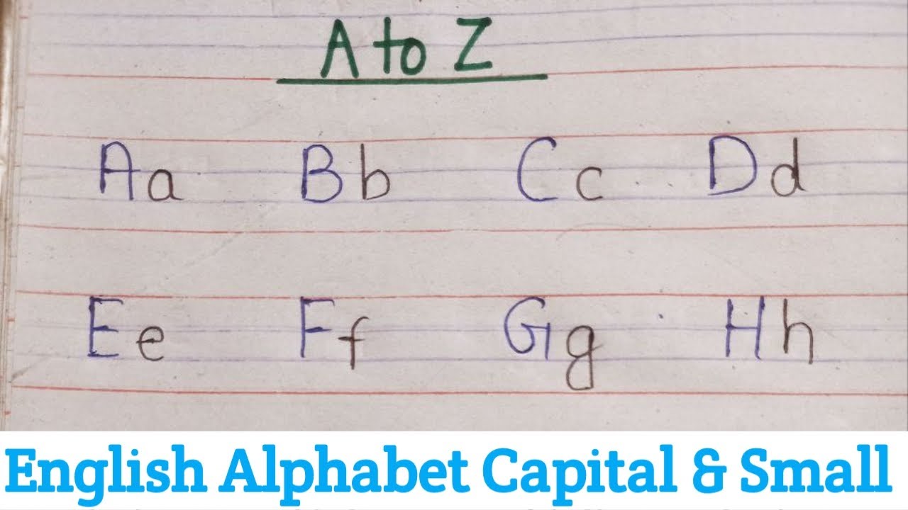 ABCD Capital & Small Letter | Learn English Alphabets | 26 Letters Of ...