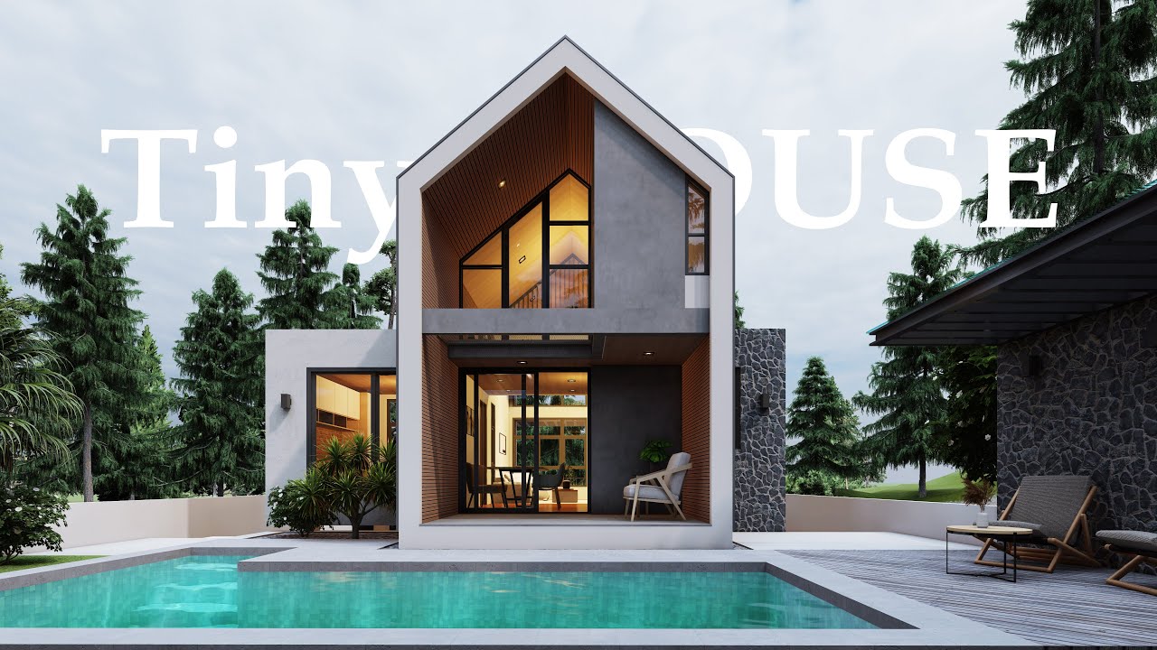 TINY HOUSE DESIGN IDEA on a Sloping Terrain ¦ Digital Tour - YouTube