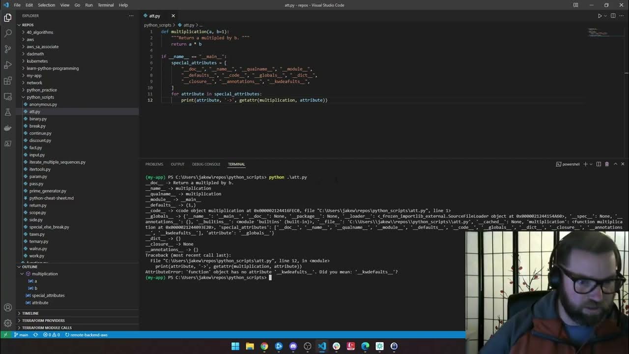 4.11 - Learn Python: Function Attributes - YouTube