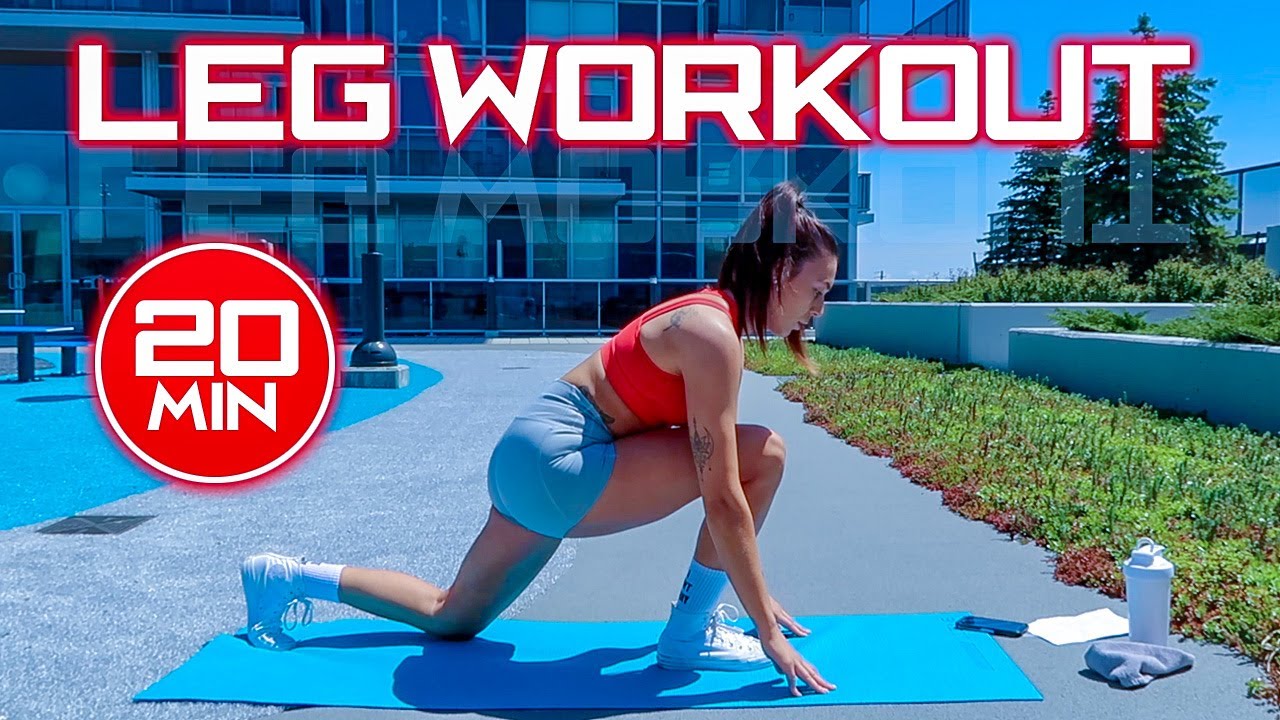 20 Min Leg And Booty Workout At Home No Equipment No Jumping Follow