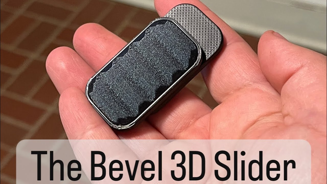 Unboxing the new 3D printed fidget slider The Bevel by HapticEDC on ...