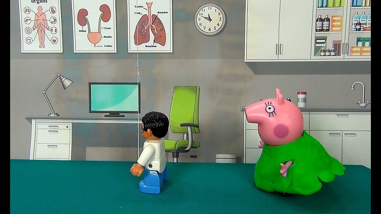 Newborn Peppa Part 1. Peppa Pig in English. Mother Pig gives birth to ...