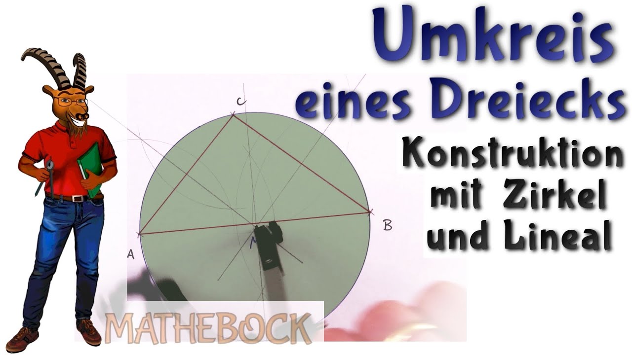 Umkreis eines Dreiecks konstruieren | Kreis durch drei Punkte ...