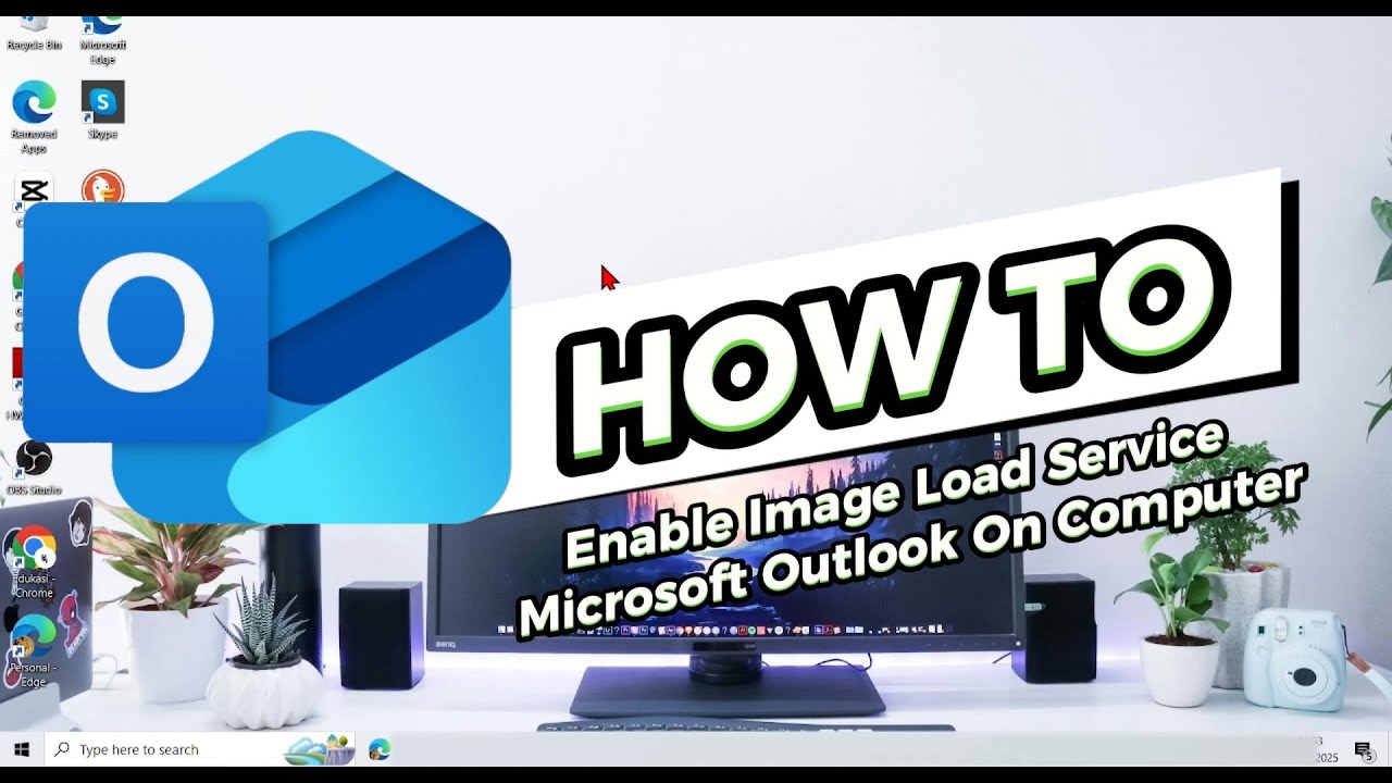How To Enable Image Load Service Microsoft Outlook - YouTube