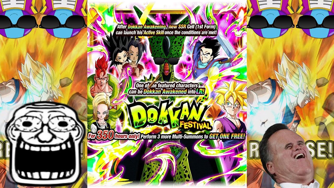 New Cell Best Discounted Summons Memes DBZ Dokkan Battle - YouTube