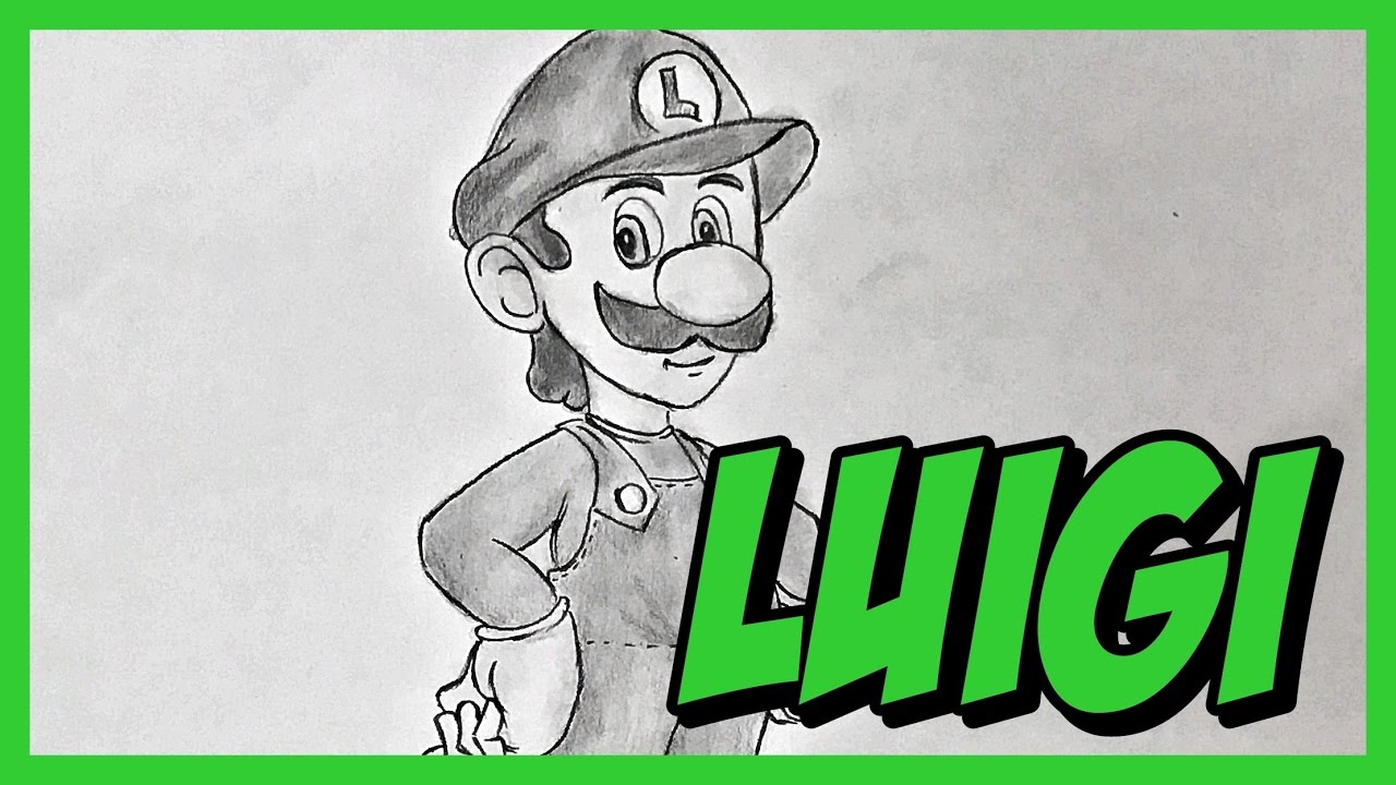 Como Desenhar - LUIGI // (How To Draw Luigi) [SpeedArt - HD] - YouTube