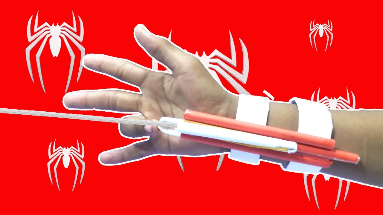 How to make a Web Shooter - Spiderman Throw Cobwebs(100% Homemade ...