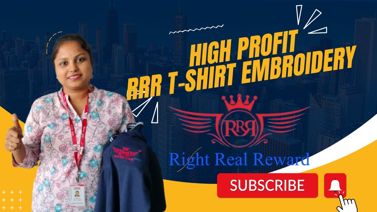 HIGH PROFIT RRR T-SHIRT EMBROIDERY || - YouTube