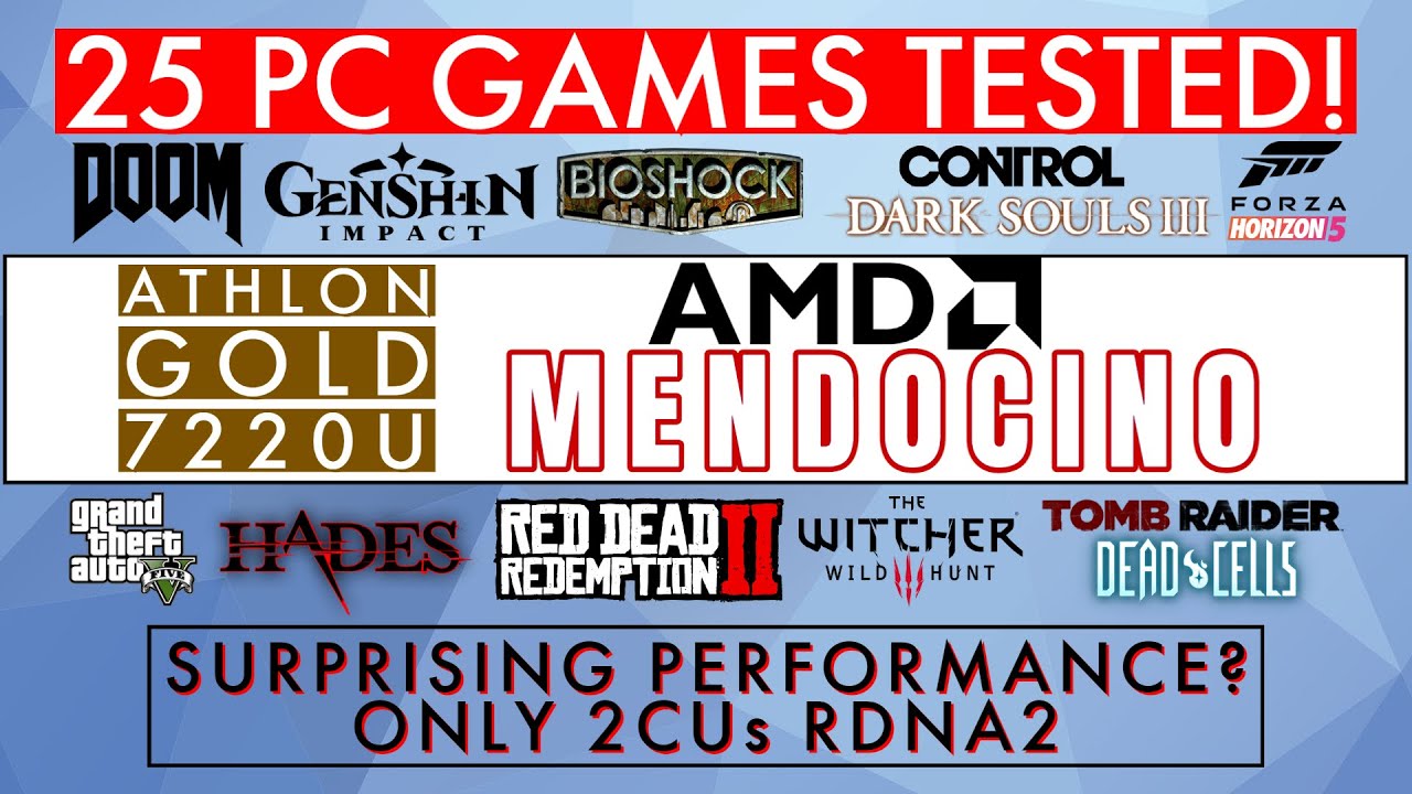 AMD Athlon Gold 7220U | Mendocino Surprising Low TDP Performance | 25 ...