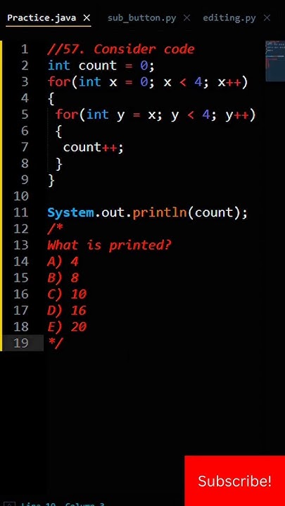 2023 AP Computer Science A MCQ 57 #apcsa #apcs #java #shorts - YouTube