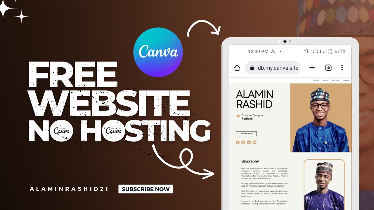 Create Your Own Portfolio Website with Canva | Simple and Effective Tutorial - YouTube