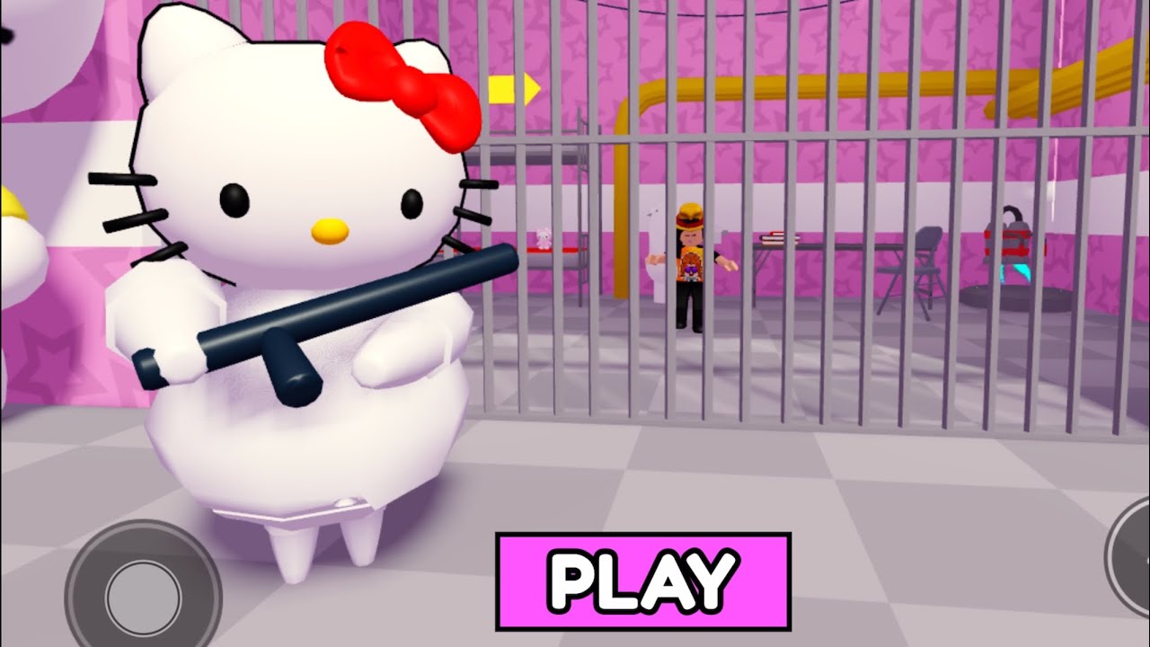 ESCAPE HELLO KITTY BARRY'S PRISON RUN! - YouTube