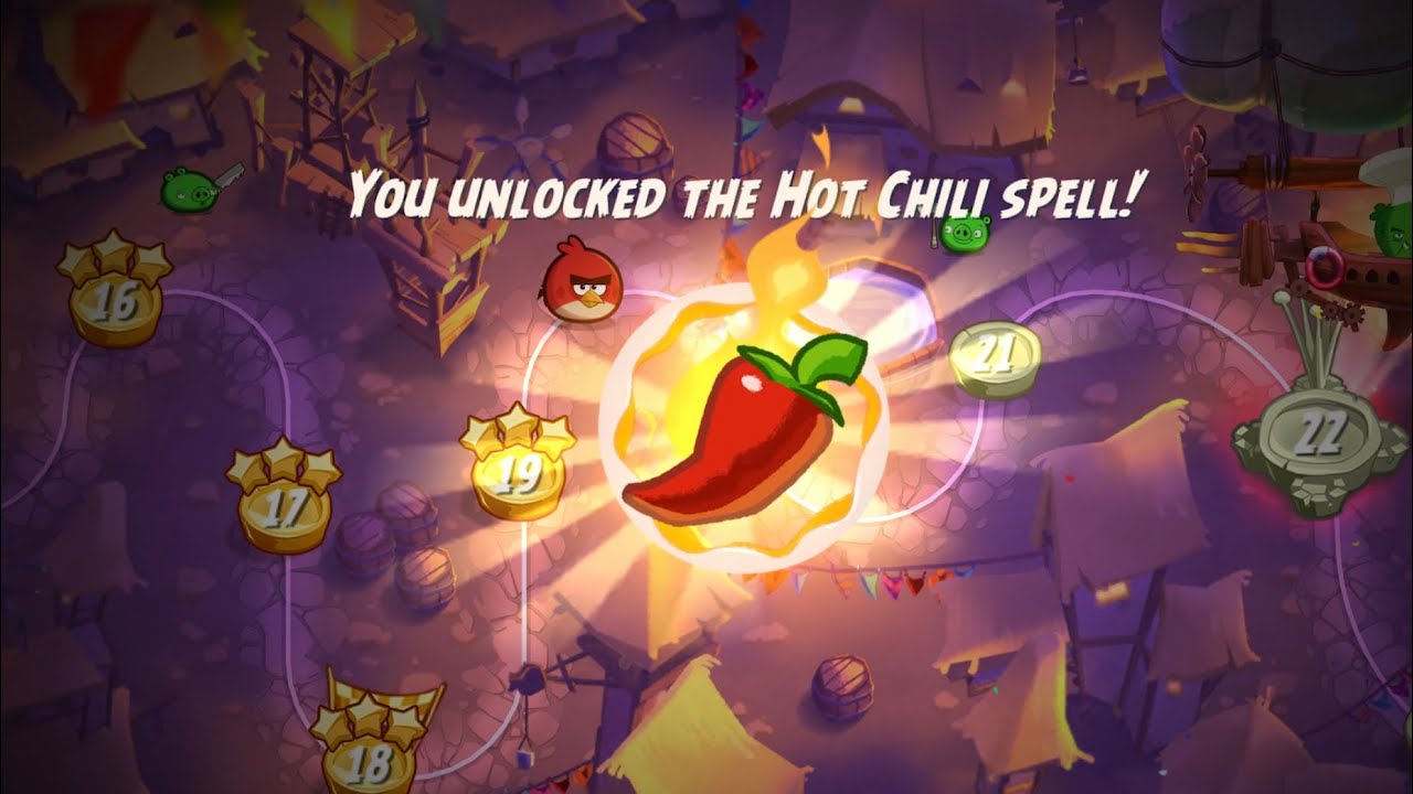 Angry Birds 2 #4 hot chili spell - YouTube