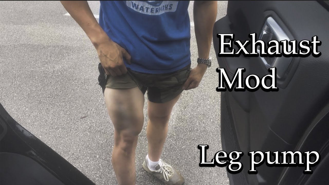 Leg pump with NEW EXHAUST - YouTube