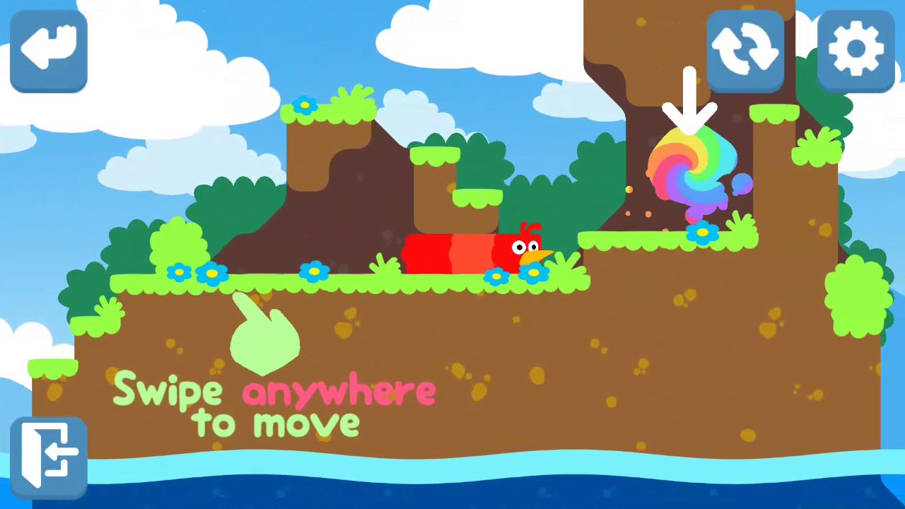 Snakebird Primer Level 1 Walkthrough - YouTube