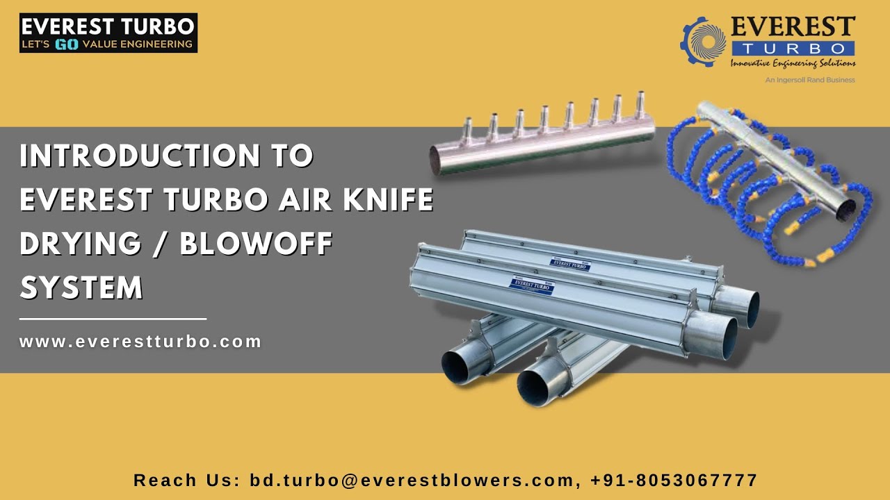 Air Knife Drying / Blowoff Systems Introduction || Everest Turbo - YouTube
