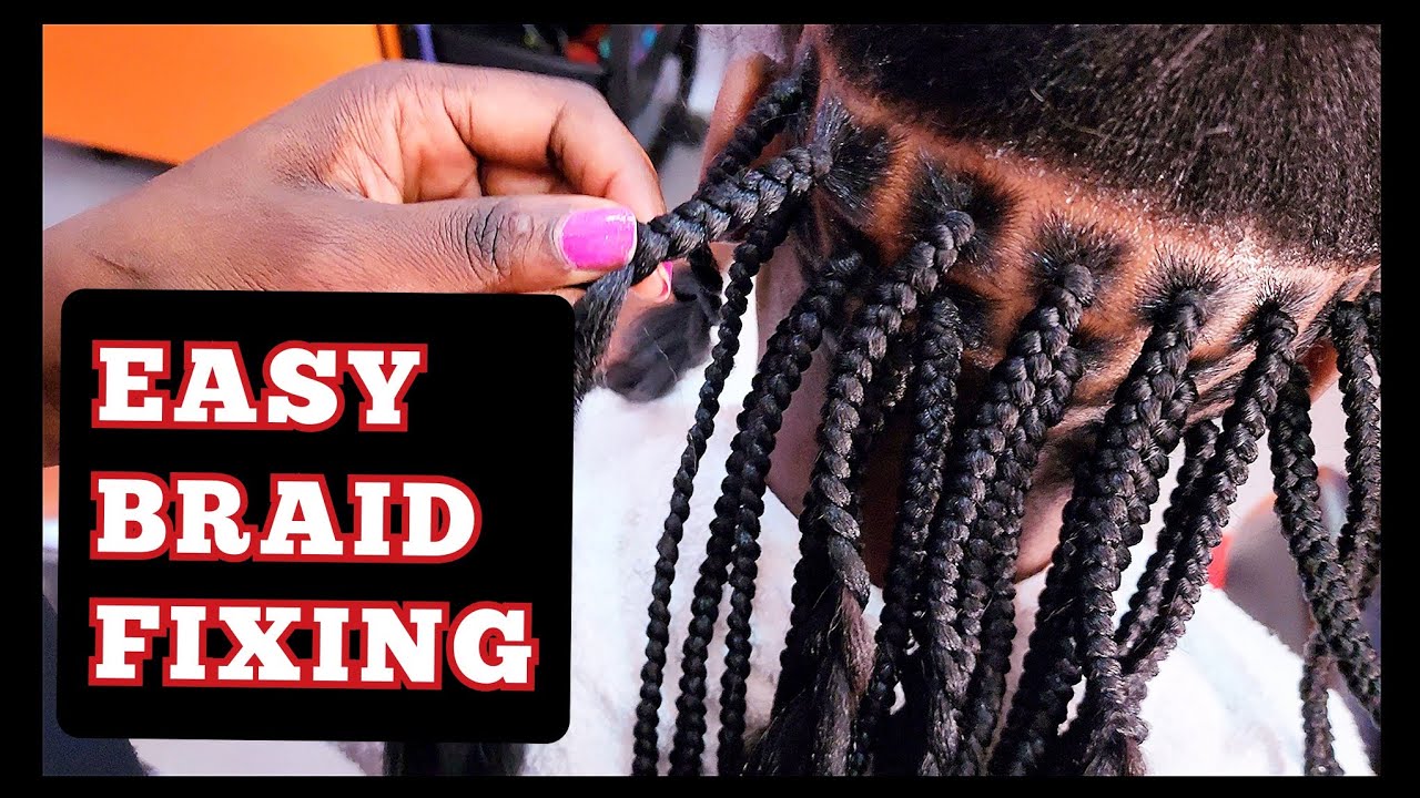 The EASIEST Braid Fixing Tutorial For Beginners. - YouTube