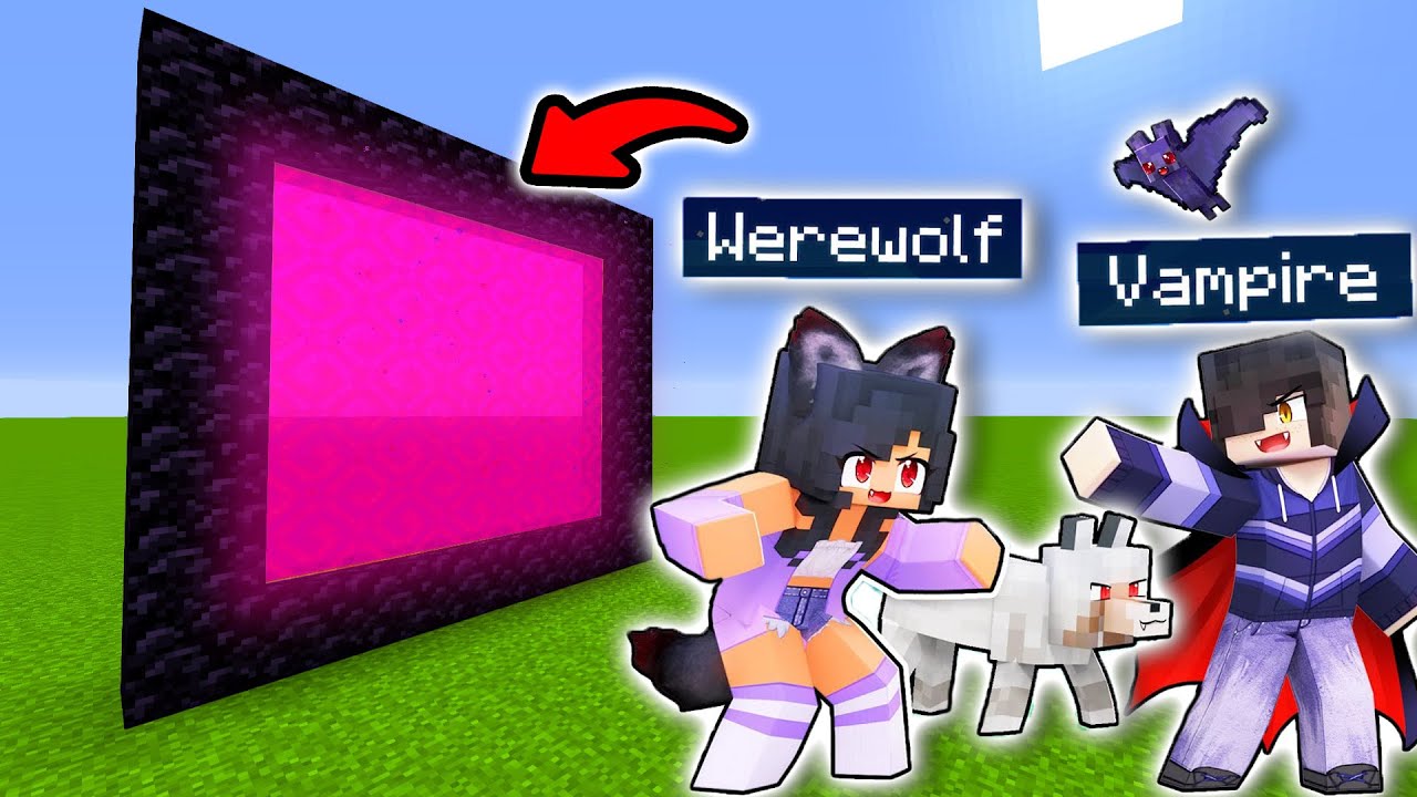 How To Make A Portal To The Aphmau WEREWOLF vs VAMPIRE Dimension in ...
