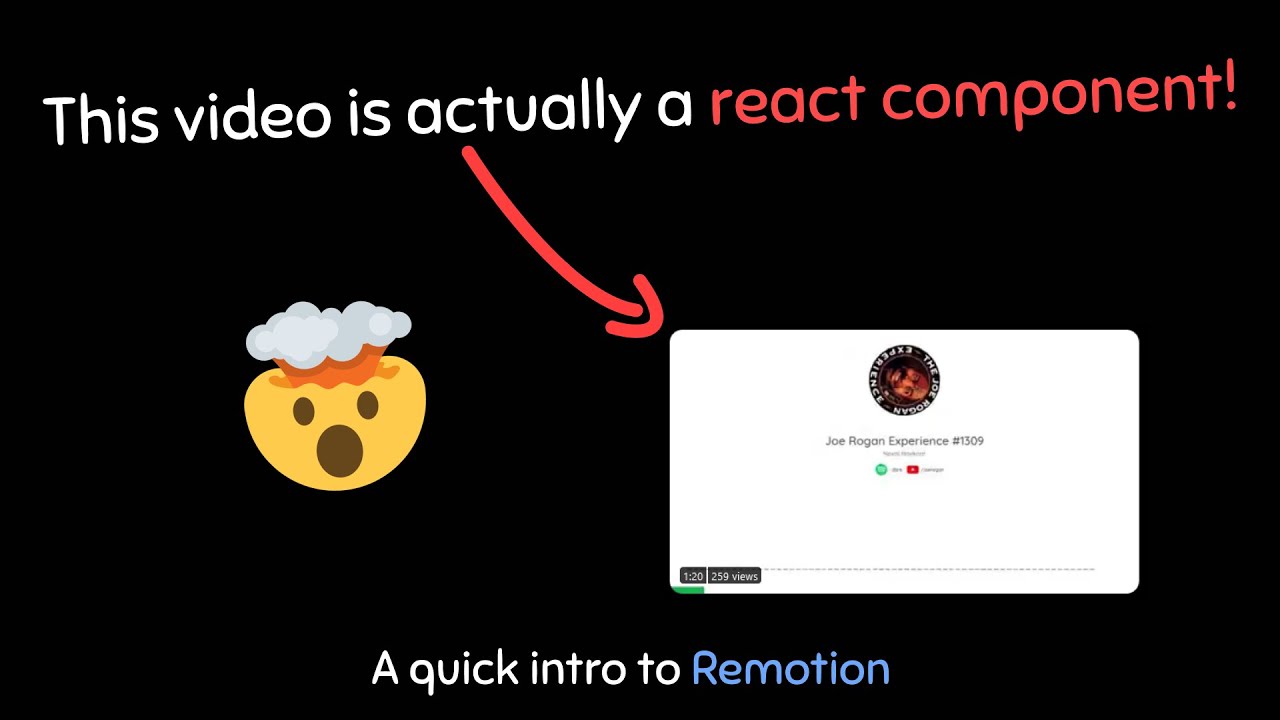 Write videos in React with Remotion | Remotion | React 2021 - YouTube